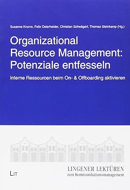 Amazon.co.jp: Organizational Resource Management Potenziale entfesseln ...