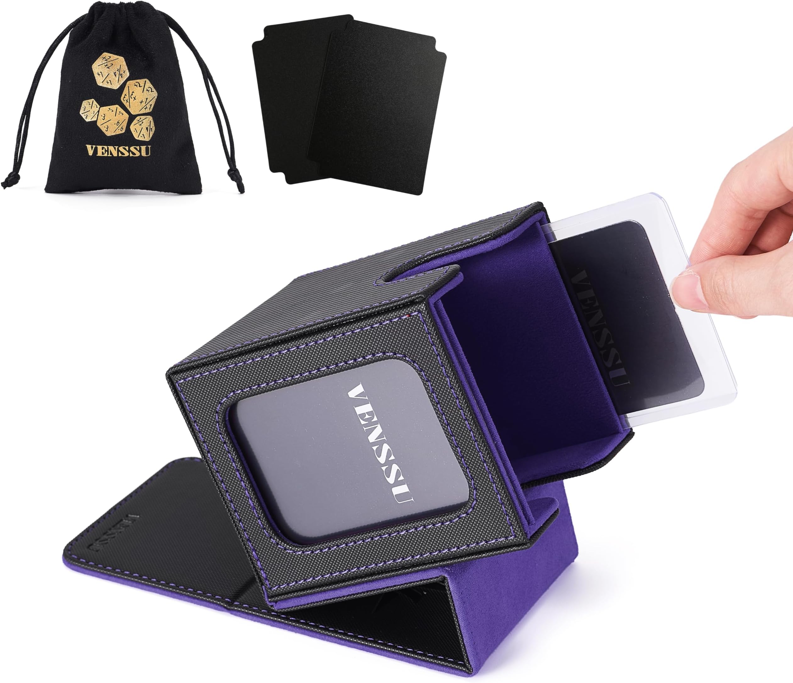Amazon.com: Kitoyz Card Deck Box with Commander Display,MTG Card ...