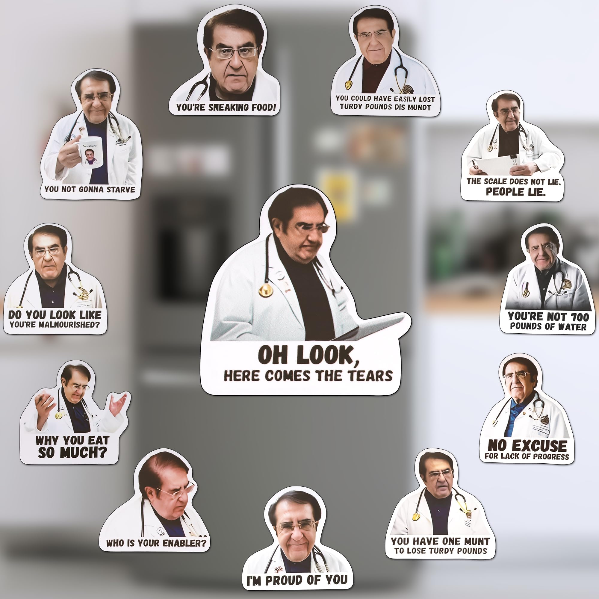 Amazon.com: Dr Now Magnets Set Funny Dr. Now My 600 Lb. Life Fridge ...
