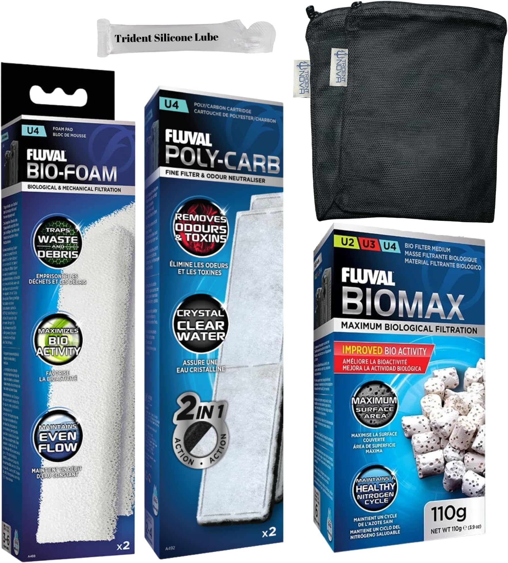 Amazon.com : Trident Nova U4 Underwater Filter Media Maintenance ...