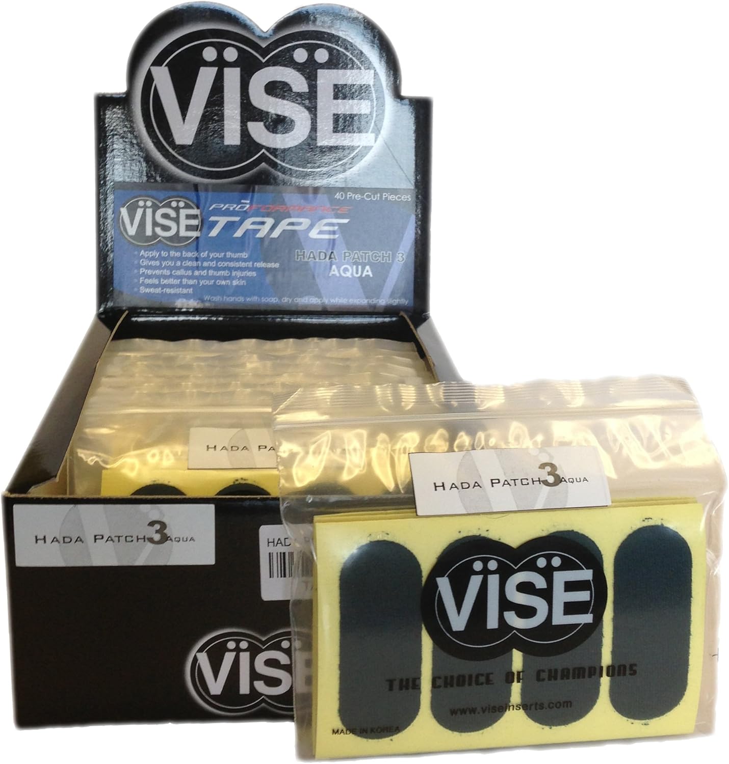 Amazon.com : Vise Hada Patch Pre-Cut Tape (Pack of 12), Aqua : Bowling ...