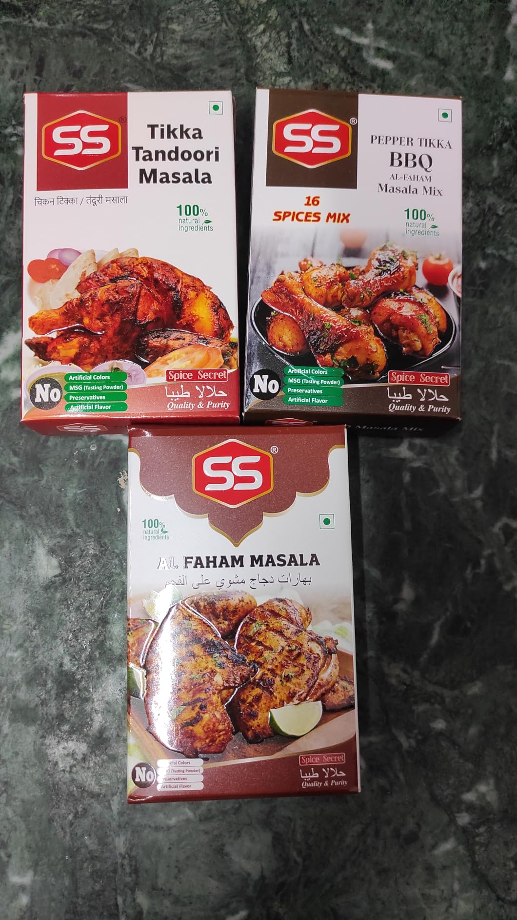 SS Masalas Tikka Tandoori, Al Faham and BBQ Masala 100g each. Combo ...