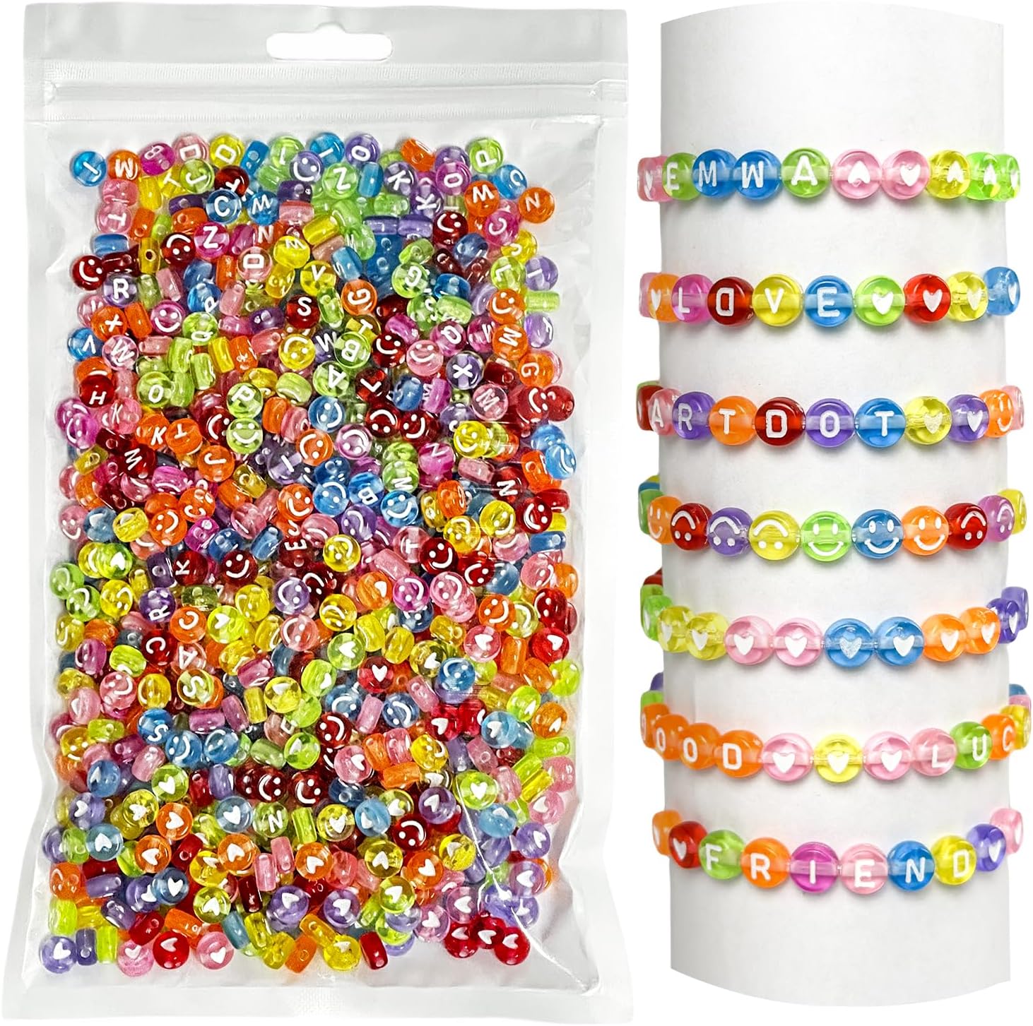 Amazon.com: 985 Pieces Letter Beads Kit,28 Styles Friendship Bracelet ...