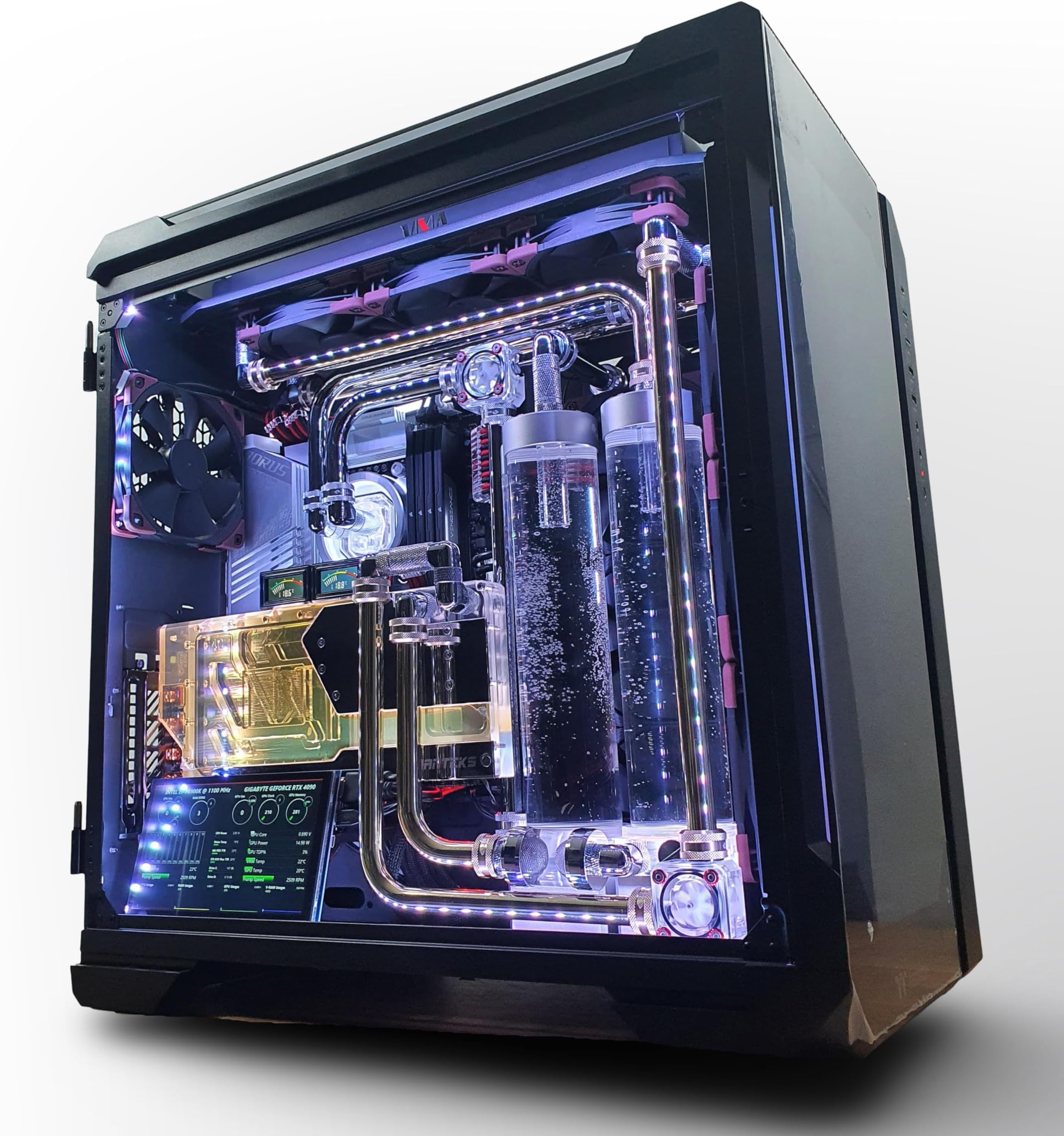 VIXIA High End Custom Watercooled Gaming PC - Metal Tube - Intel Core ...