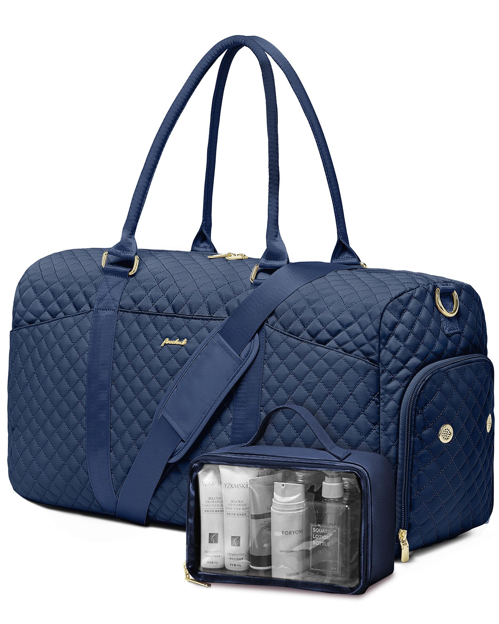 Amazon.com | Weekender Travel Duffle Bag for Women - Carry on Bag with ...
