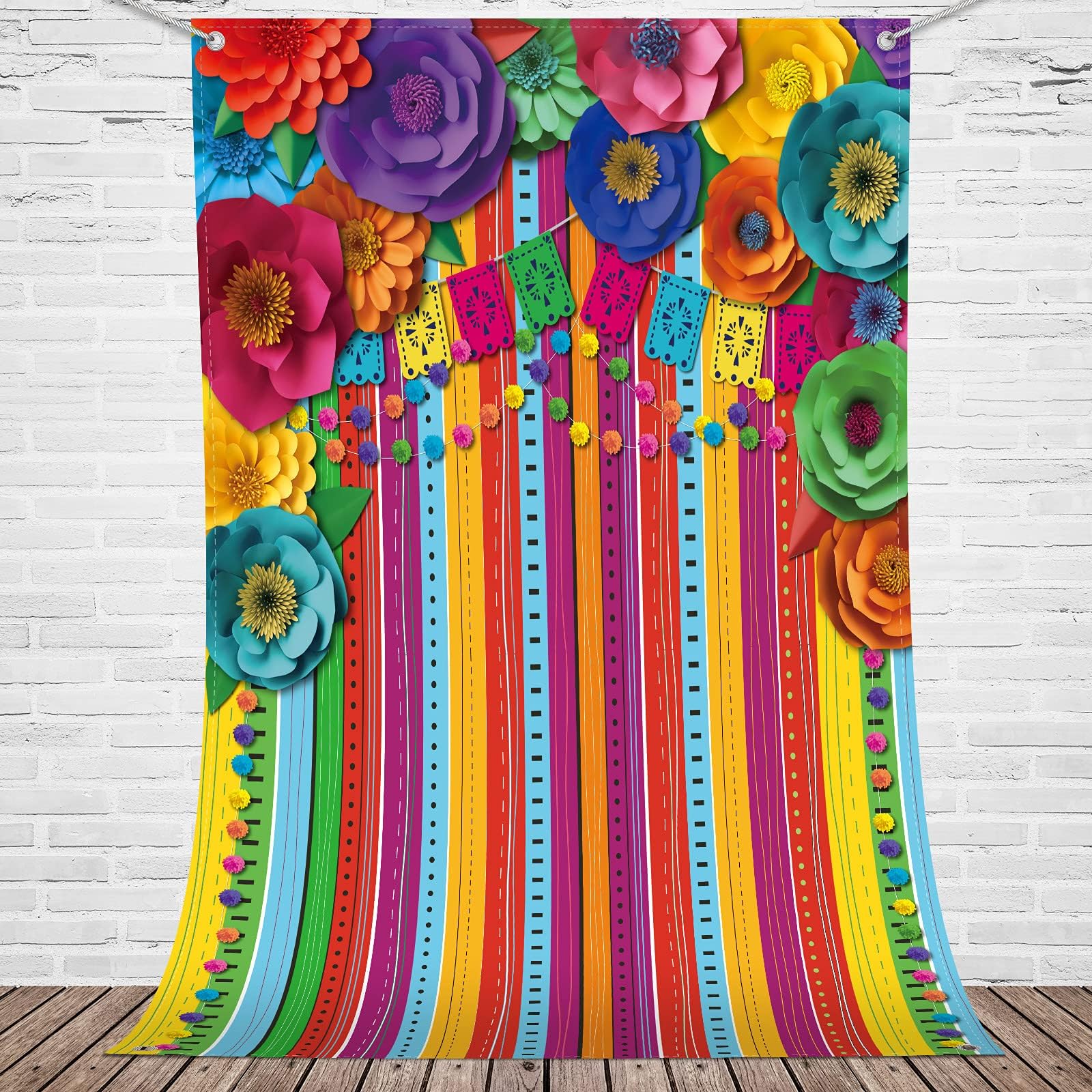 Amazon.com : HUAYI 7x5ft Fiesta Theme Party Backdrop Cinco De Mayo ...