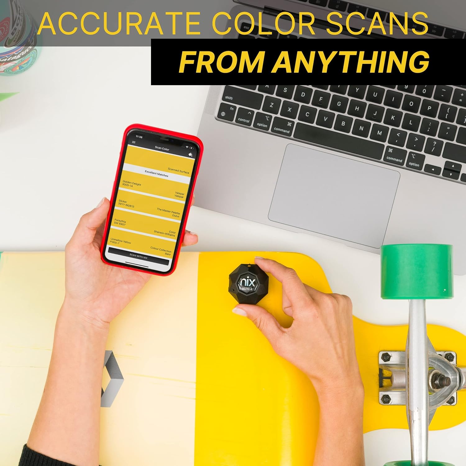 Nix Mini 2 Color Sensor - Portable Paint & Digital Color Matching Tool ...