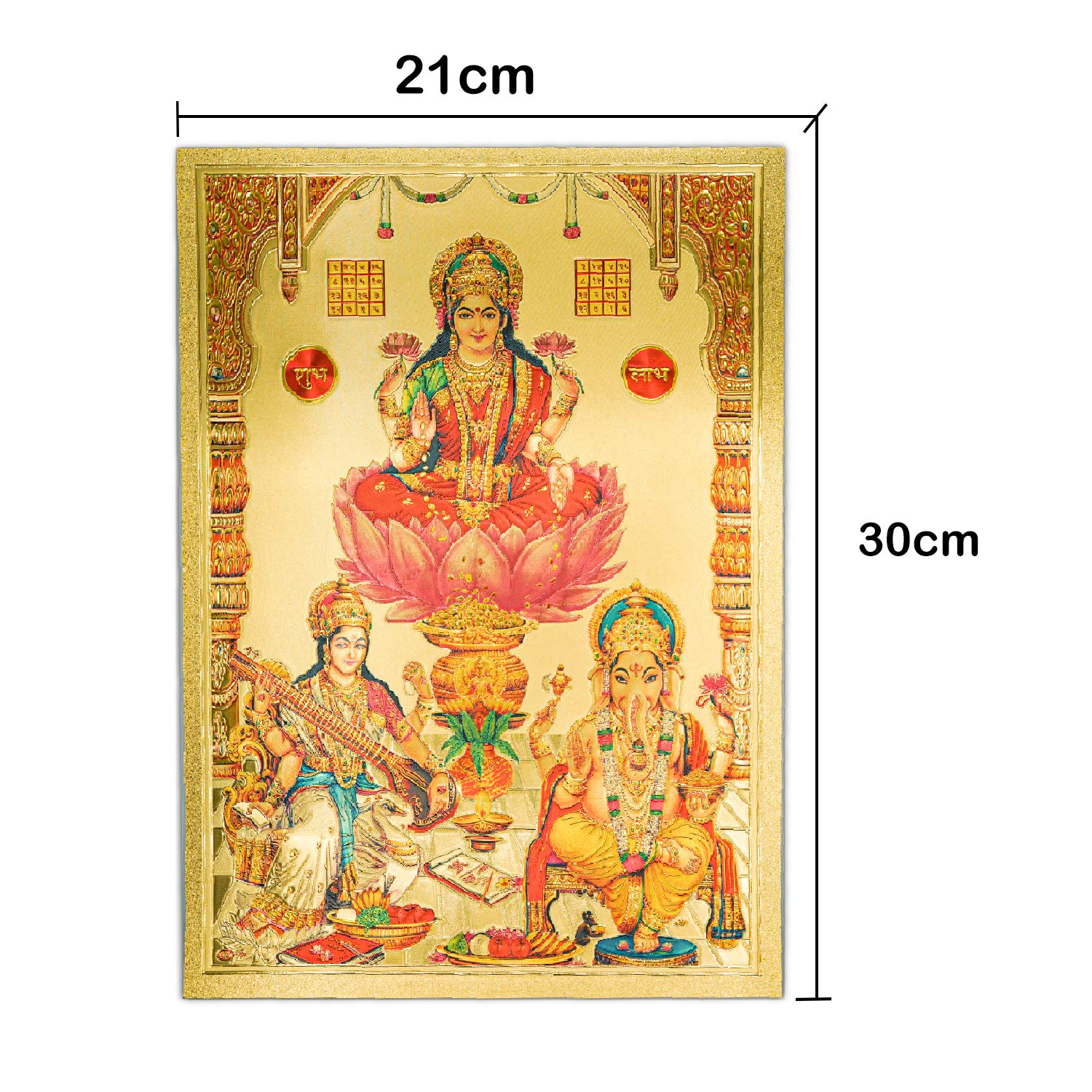 Buy ADA Handicraft Hindu Goddess Laxmi MATA Unframed Photo Poster for Pooja & Wall Decoration ...
