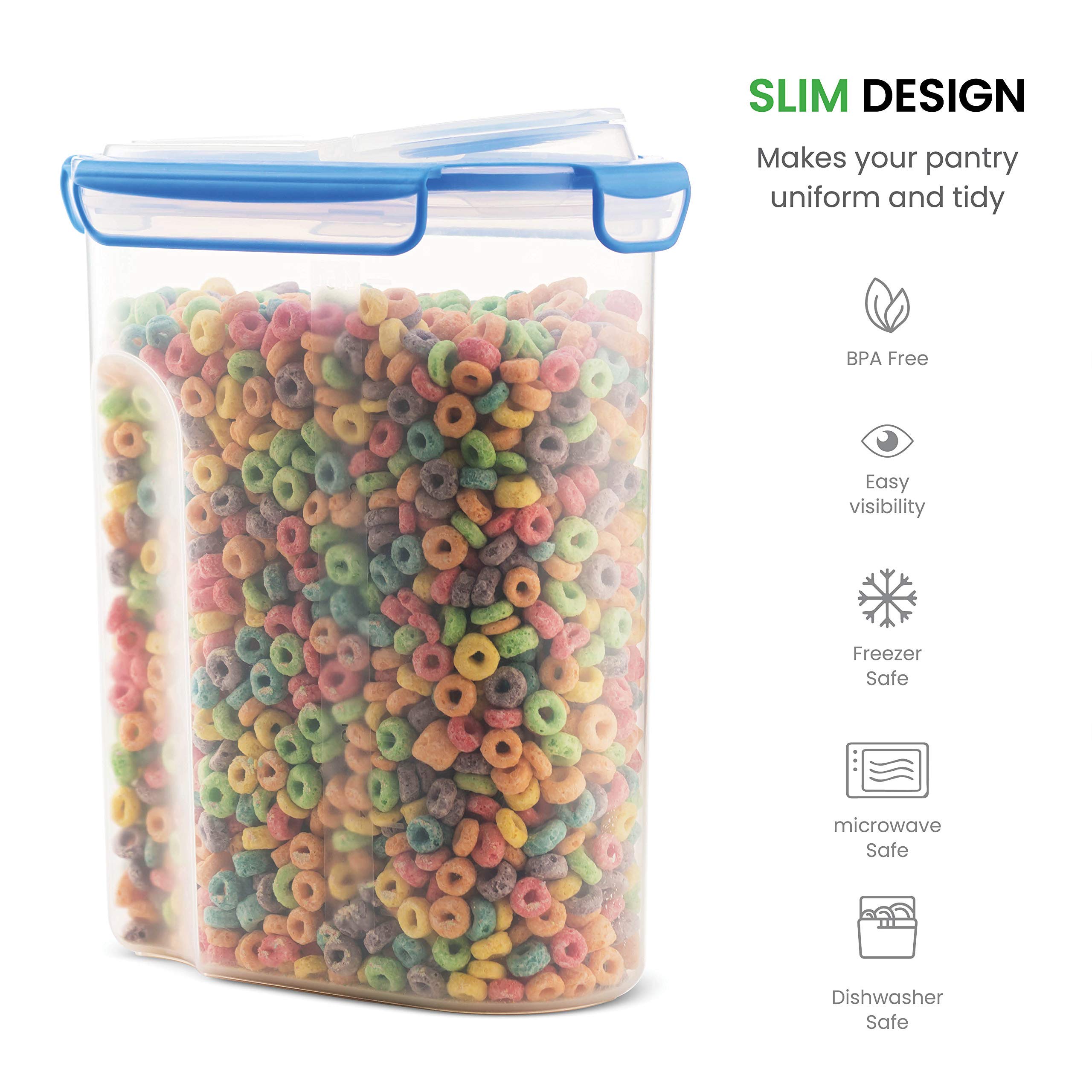 Snapklik.com : Extra Large Cereal Containers Storage Set - 2 Pack,168oz ...
