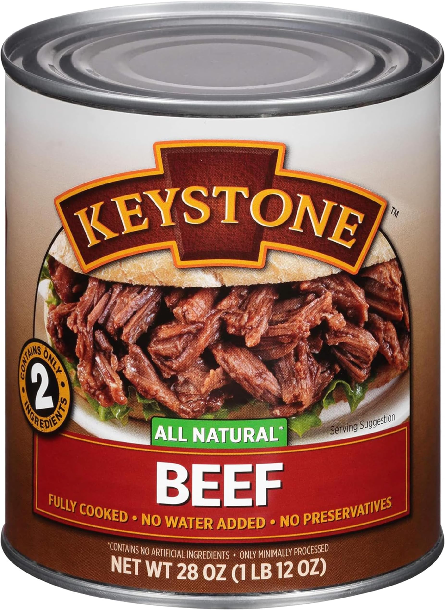 Amazon.com : Keystone All Natural Ground Beef 14 Ounce Long Term ...