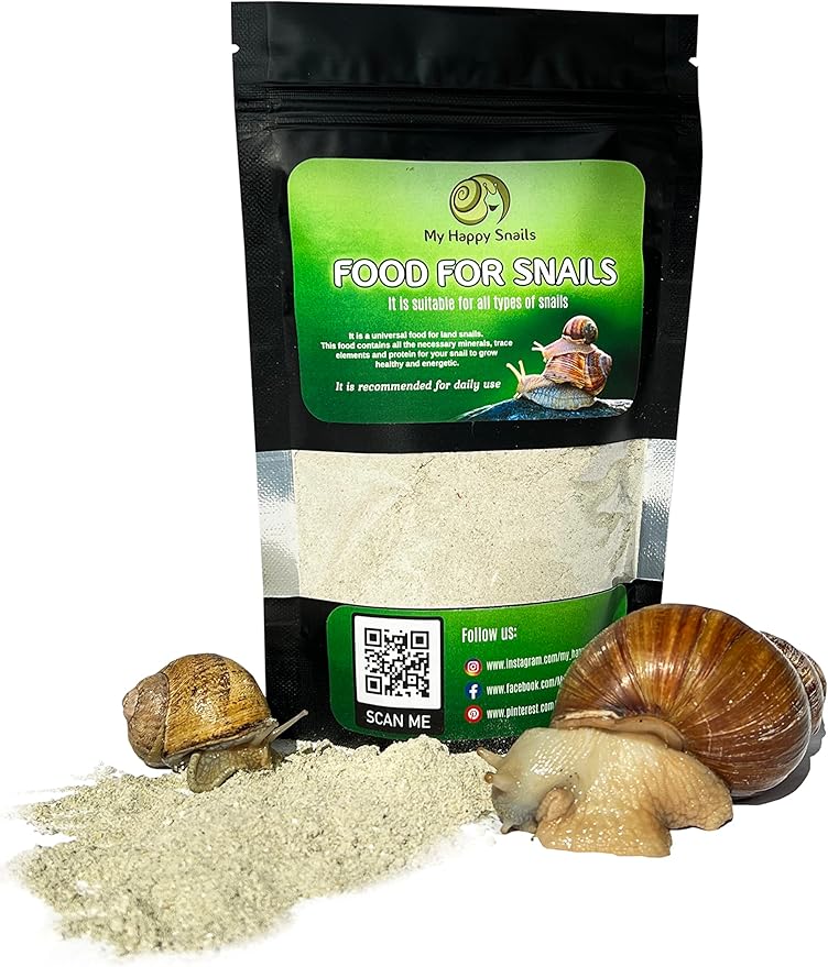 Amazon.com : Organic Pet Land Snail Food with Calcium - Weight 3.5 Oz ...