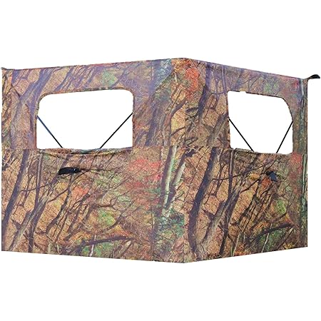 Amazon.com: Compact Two-Panel One-Way See-Through Hunting Blind ...
