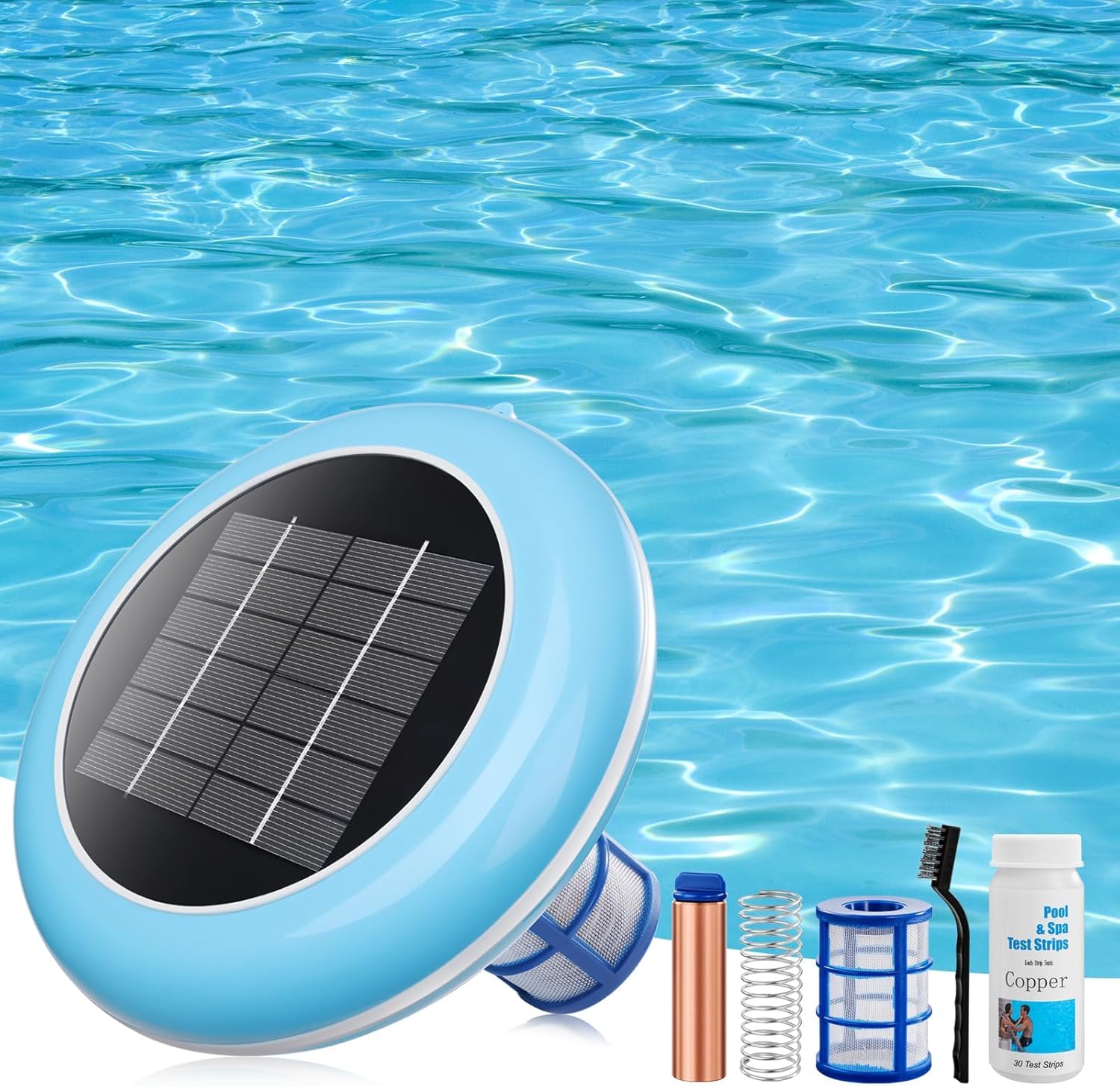 Amazon.com : Pool Ionizer Solar Powered,Copper Ionization,Floating ...