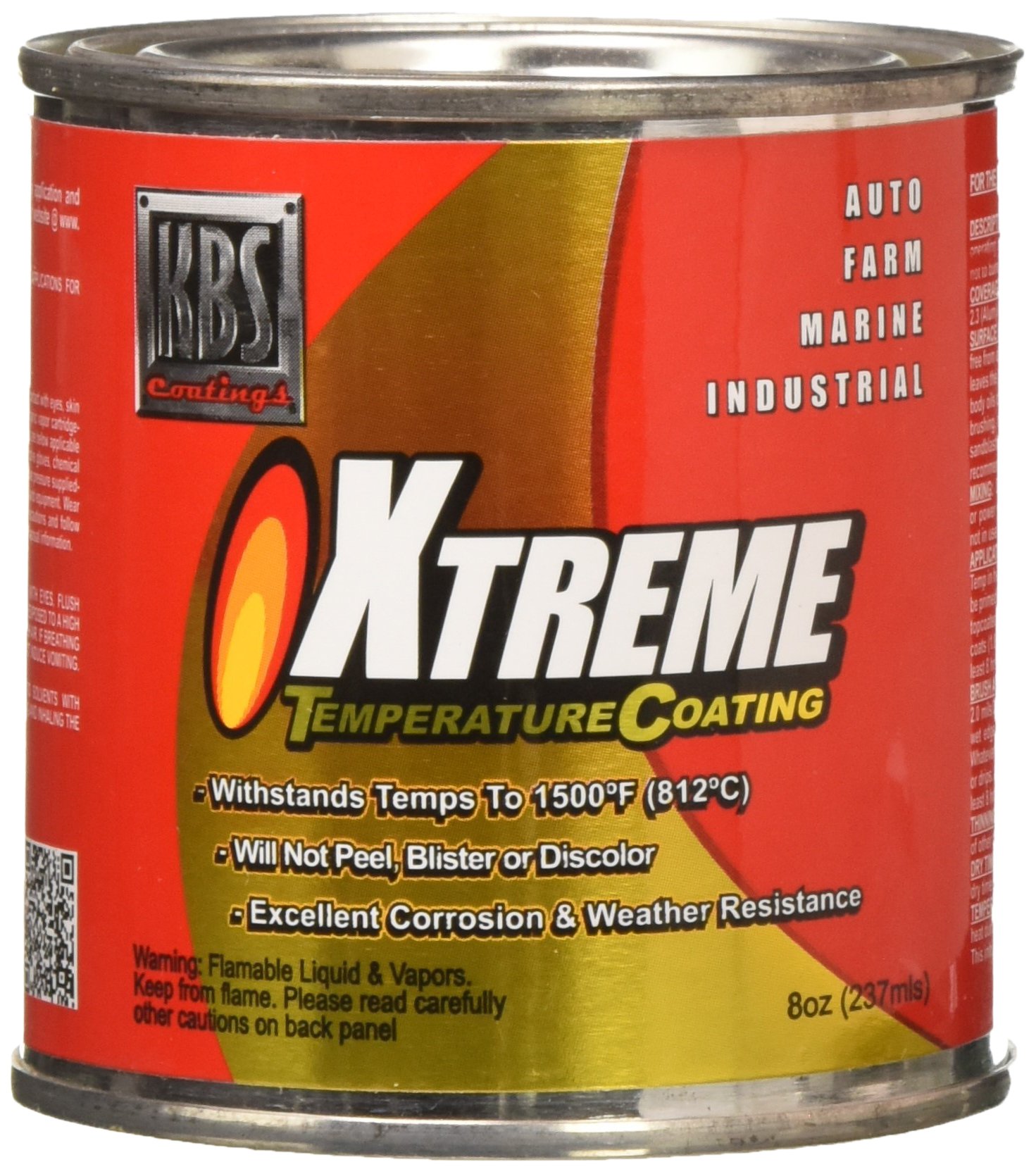 Snapklik.com : KBS Coatings 65210 Flame Blue Xtreme Temperature Coating