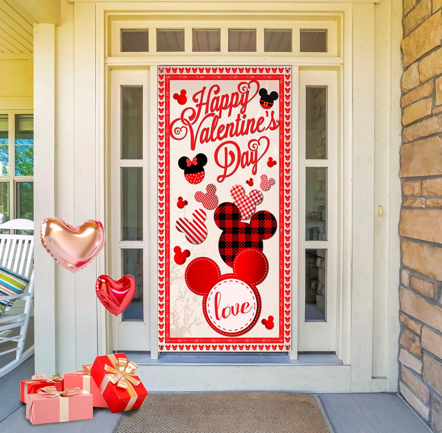 Decoración de puerta para el día de San Valentín 354 x 708 pulgadas ...