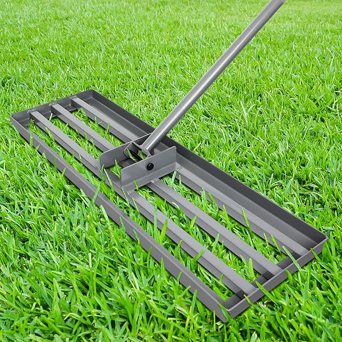 Amazon.com : FAHKNS 30 Lawn Leveling Rake, Yard Leveling Tool with ...