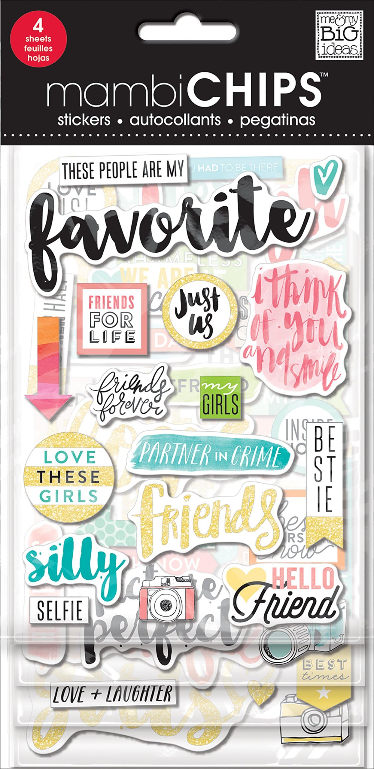 Amazon.com: Best Friend Stickers - Scrapbook Friendship Stickers with ...