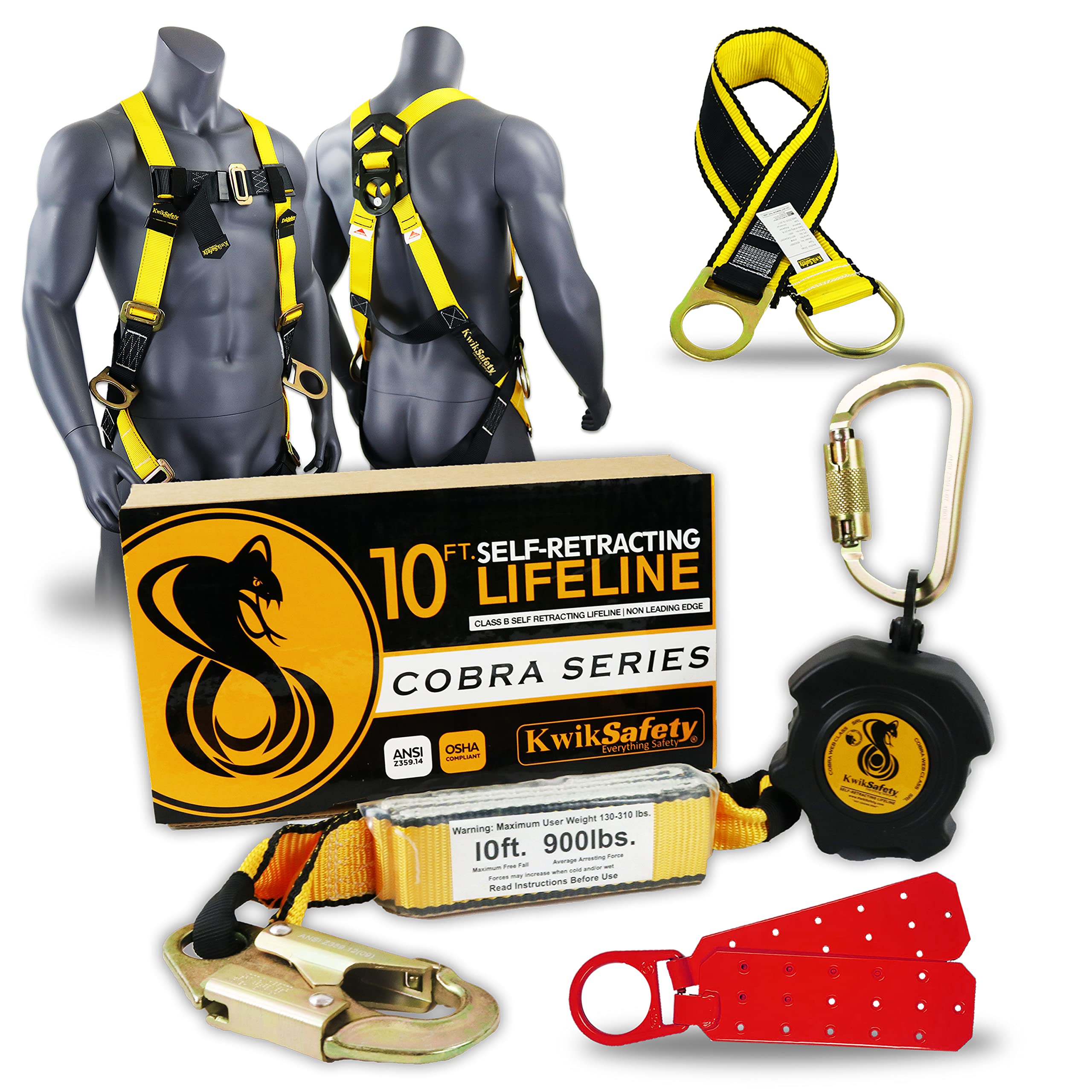 Kwiksafety Charlotte Nc Cobra Web 10 Bundle Self Retracting Lifeline ...