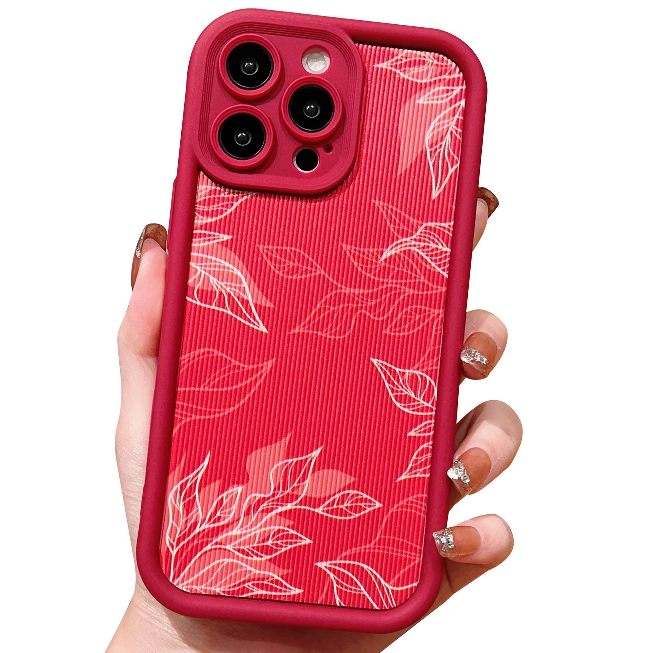 YKCZL Compatible with iPhone 13 Pro Max Phone Case,Cute Leather Golden ...