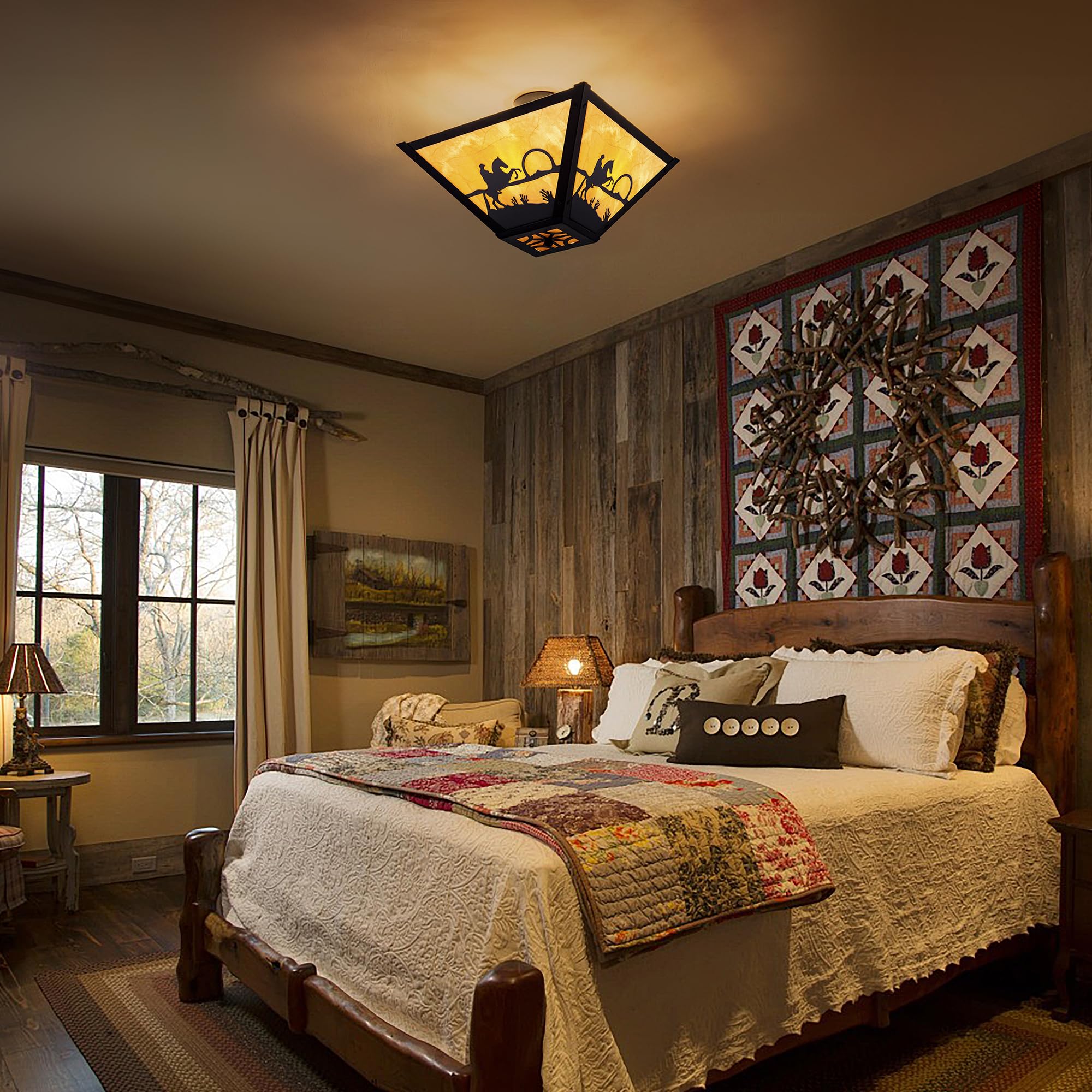Western Ceiling Lights Flush Mount
