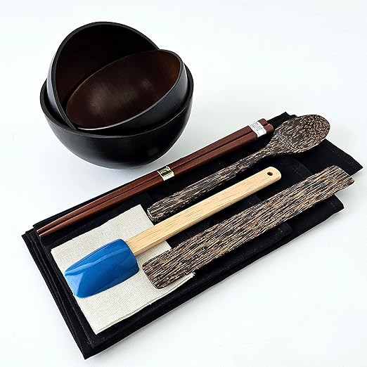 Amazon.com: Still Sitting Mahogany Wood Oryoki Bowl Set : Home & Kitchen