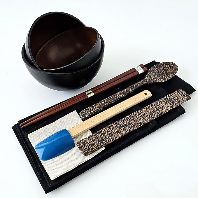 Amazon.com: Still Sitting Mahogany Wood Oryoki Bowl Set : Home & Kitchen