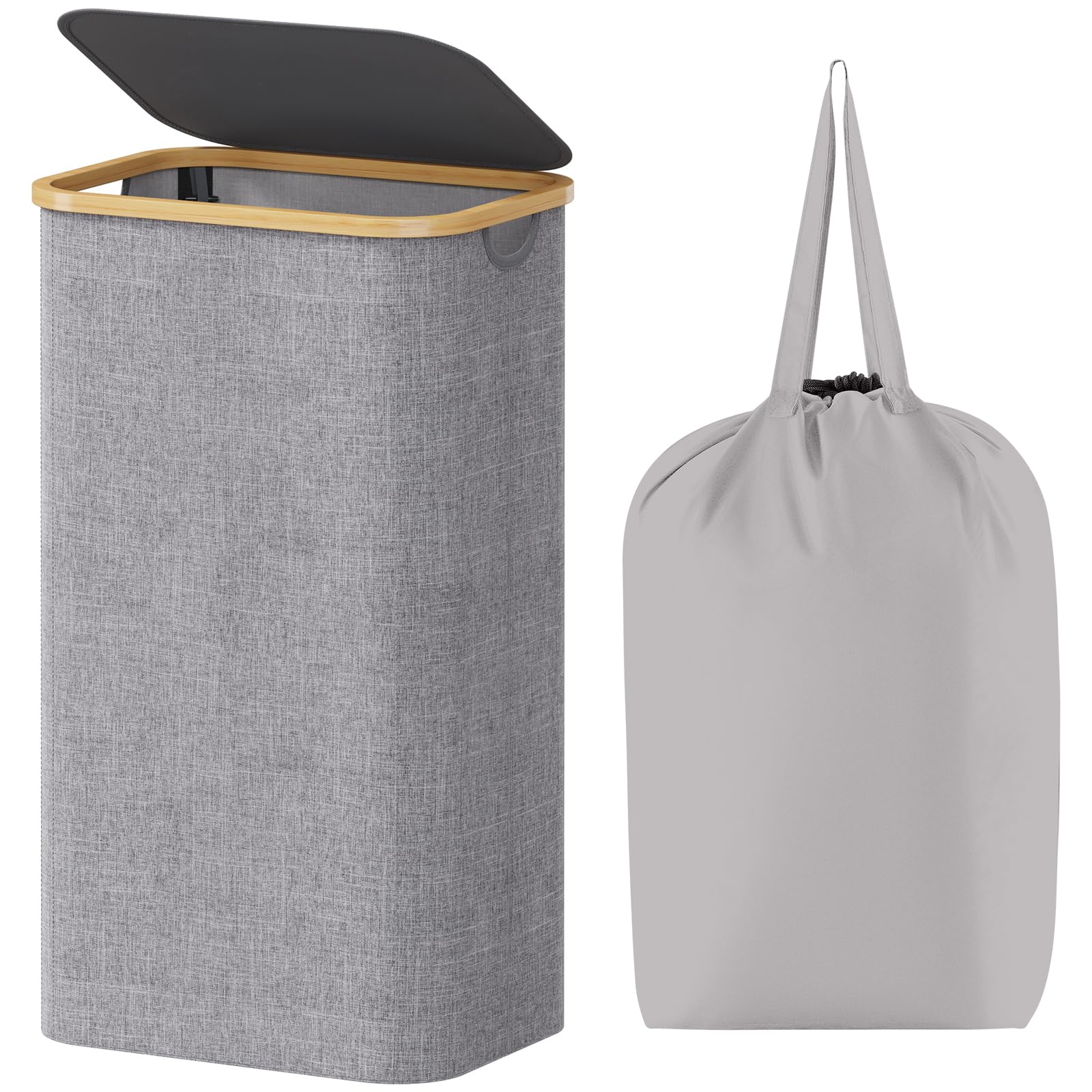 Lifewit Large Laundry Hamper with Lid, Collapsible Laundry Basket with ...