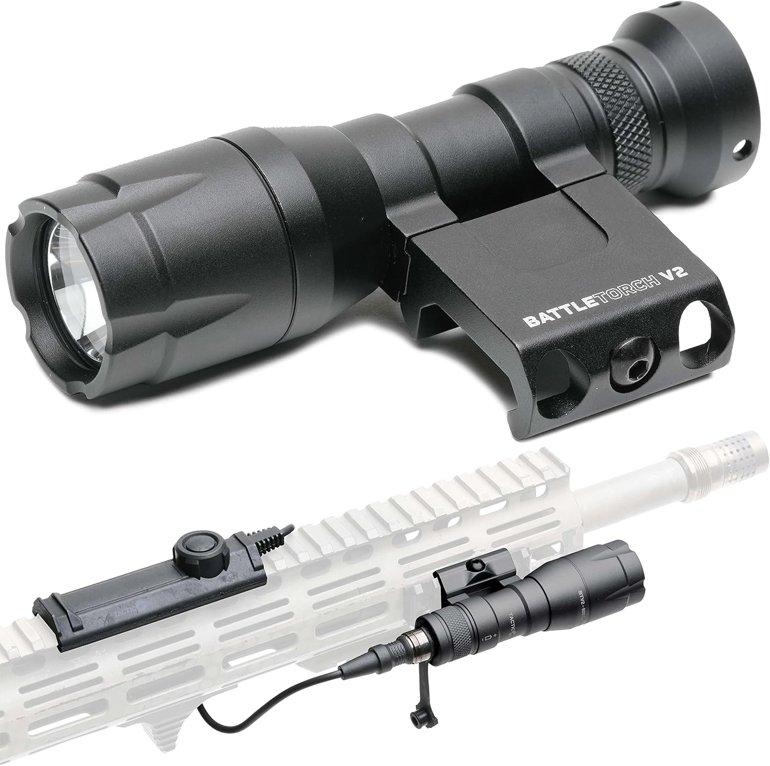 Tacticon Battletorch V2 | Rifle Mounted Miniature Flashlight| Combat ...