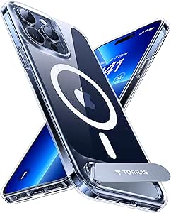 Amazon.com: TORRAS Strong Magnetic & Seamless Stand for iPhone 15 Pro Max Case, Fit for MagSafe ...