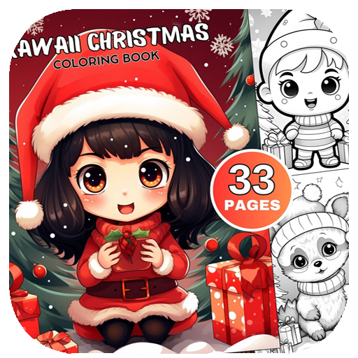 Adorable Kawaii & Chibi Christmas Coloring Book, Christmas Education ...