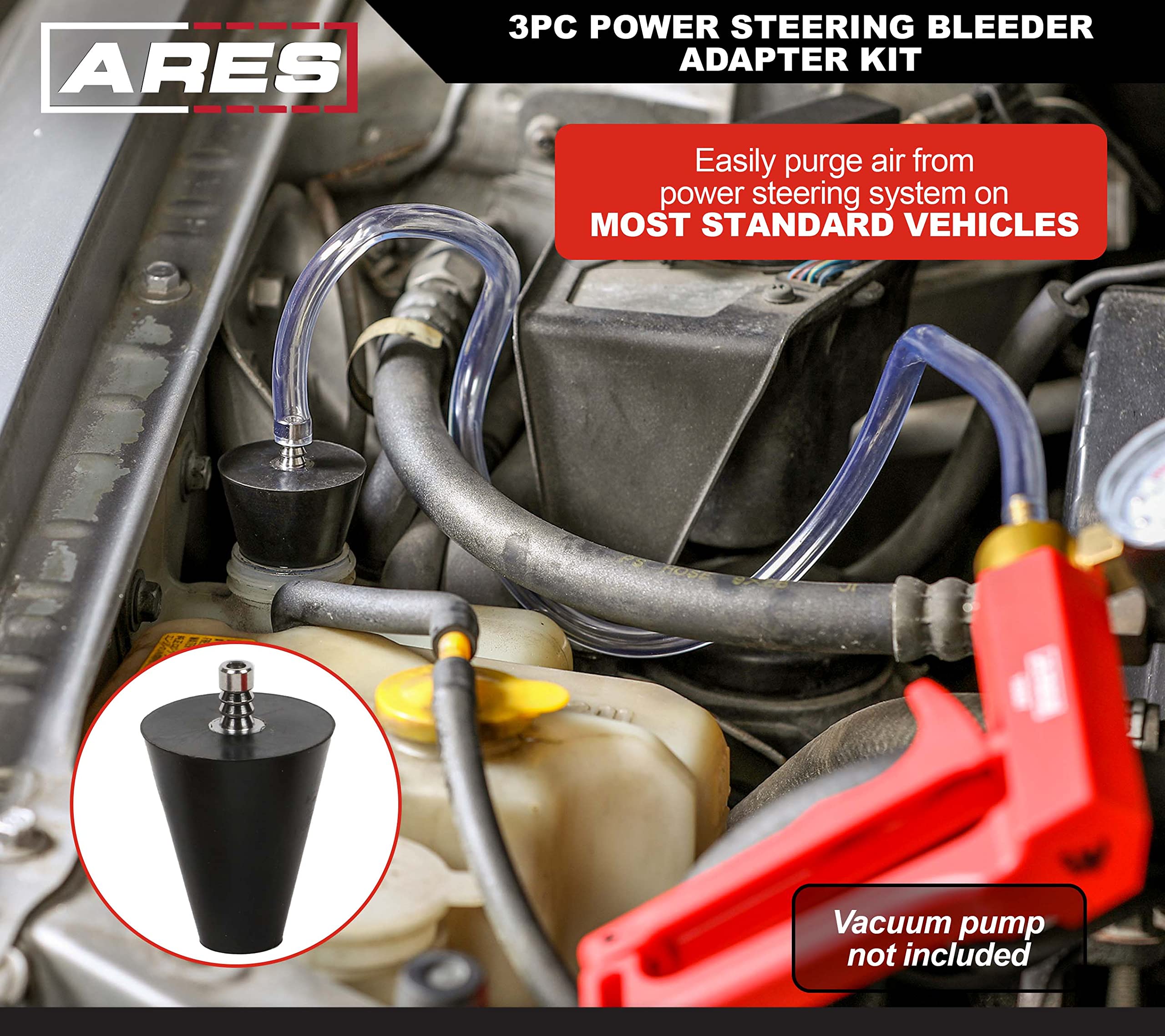 Snapklik.com : 18069 3-Piece Power Steering Adapter Kit Adapters For ...
