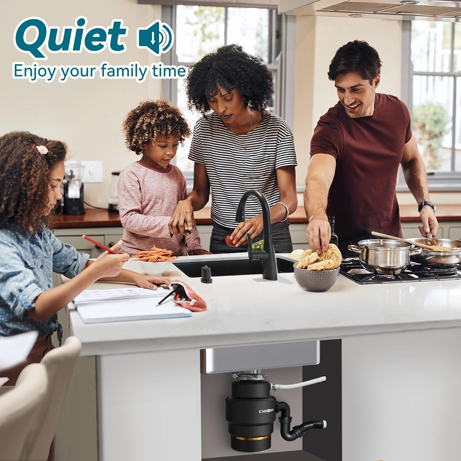 Chooba Eliminadores de basura de 34 HP, triturador de residuos de ...