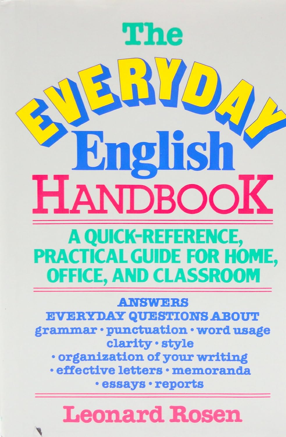 Everyday English Handbook: Rosen, Leonard J.: 9780385185349: Amazon.com ...
