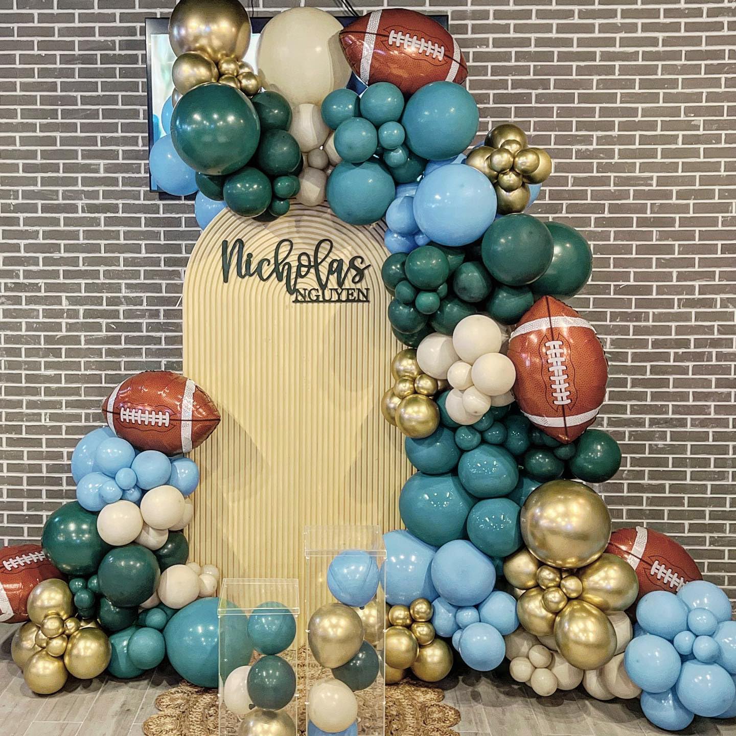 Amazon.com: 150PCS Football Balloons Arch Garland Kit, Dark Green Dusty ...