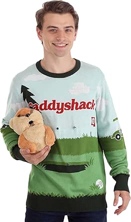 Amazon.com: Fun Costumes Caddyshack & Gopher Ugly Sweater for Adults ...