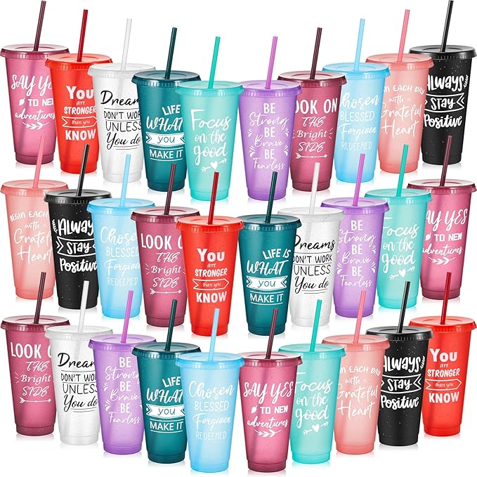 Amazon.com: Uiifan 30 Pcs Inspirational Cups Bulk Appreciation Gifts ...