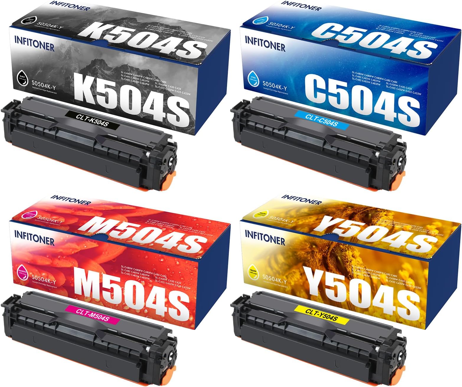 Amazon.com: ColorPrint Compatible Toner Cartridge Replacement for Samsung 504S CLT-504S CLT504S ...