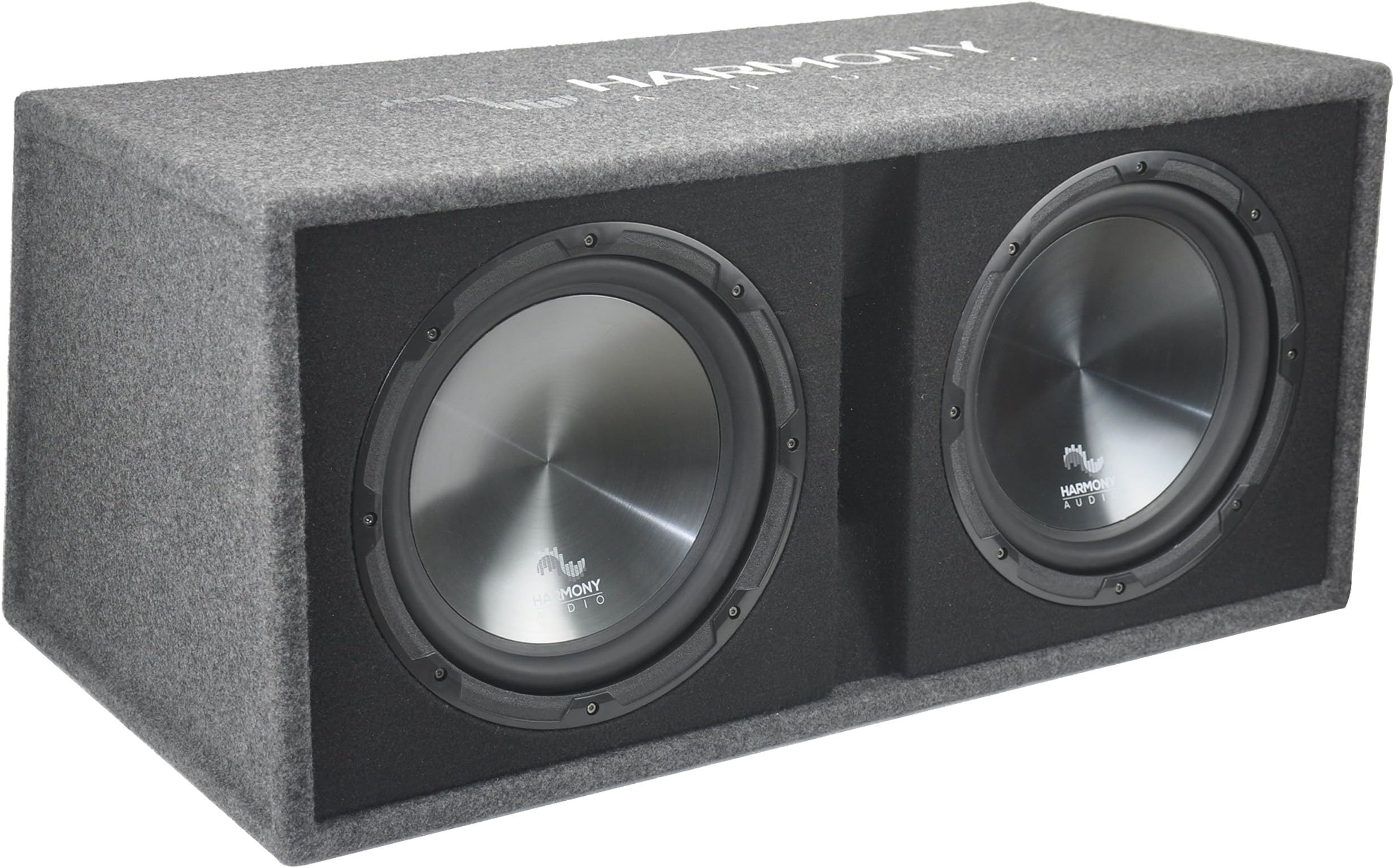 Amazon.com: Harmony Audio HA-RD12 Car Rhythm Loaded Dual 12" Vented ...