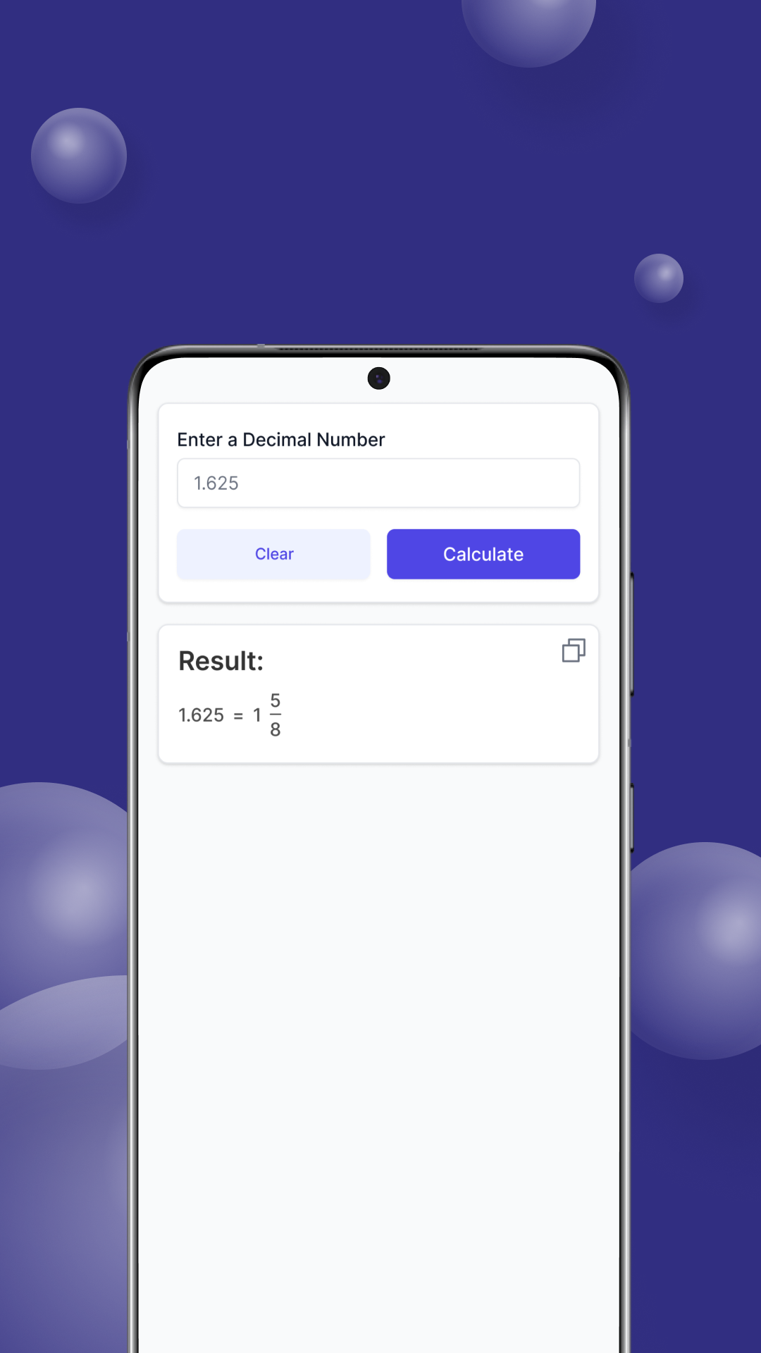 Decimal to Fraction Calculator - App on Amazon Appstore