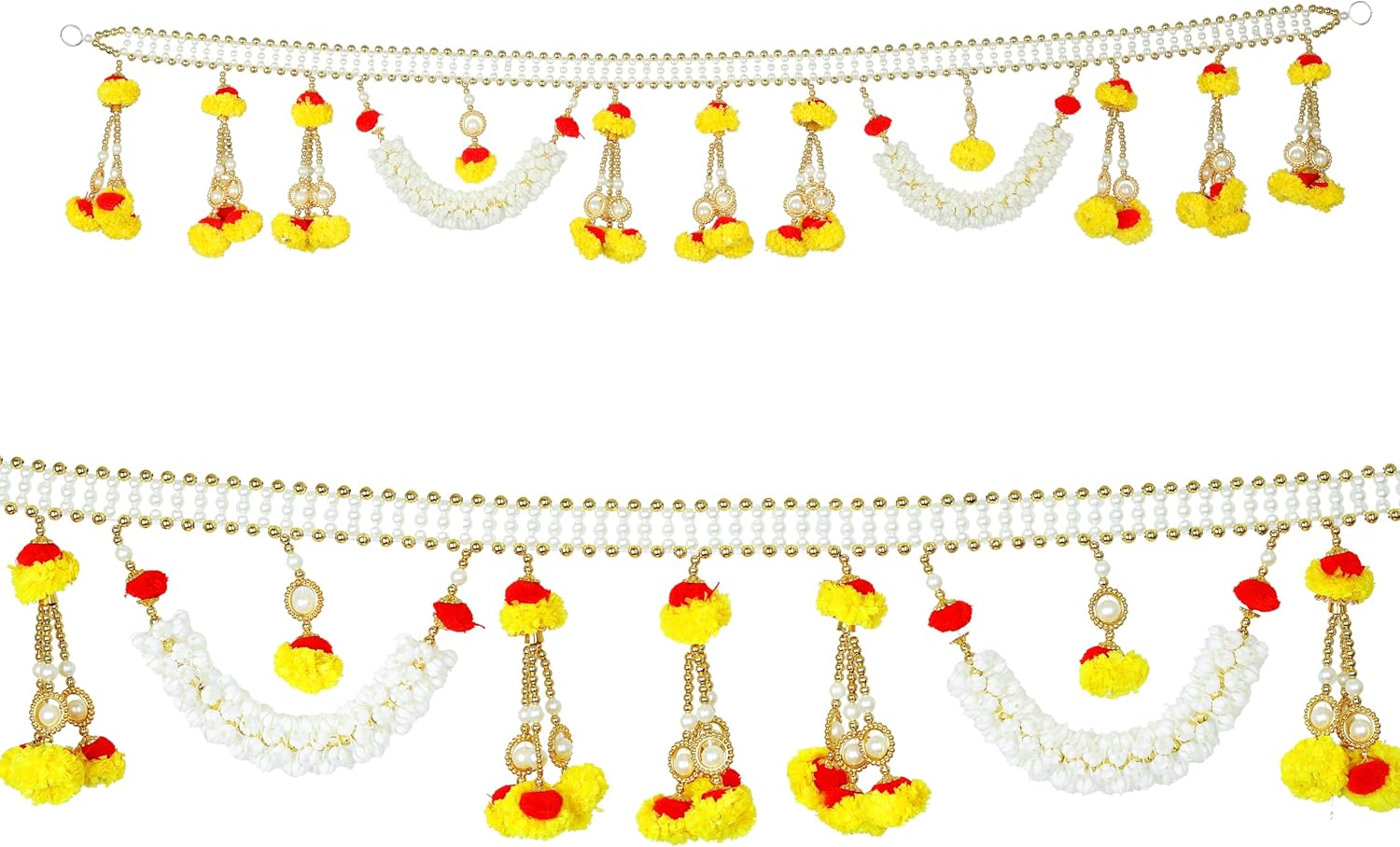 Amazon.com: Decorative Toran Door Hanging Artificial Marigold Flower ...