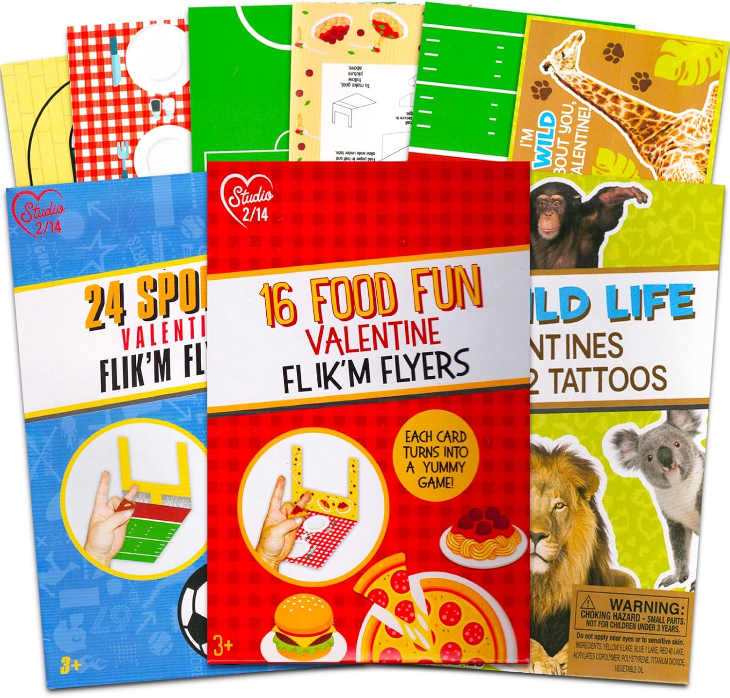 Amazon.com: Awesome Valentines Day Classroom Gift Exchange Cards for ...