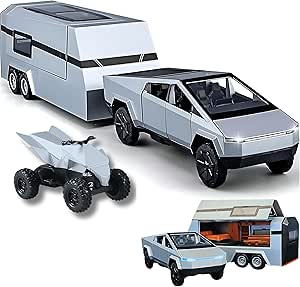 Amazon.com: Metal Cybertruck Trucks Model,Pull Back Truck Toys with ...