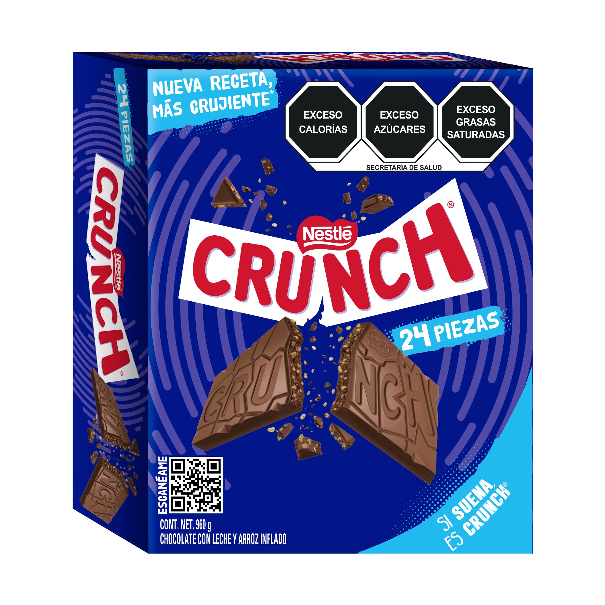 Crunch Chocolate con leche 24 pz de 40 gr : Amazon.com.mx: Alimentos y ...