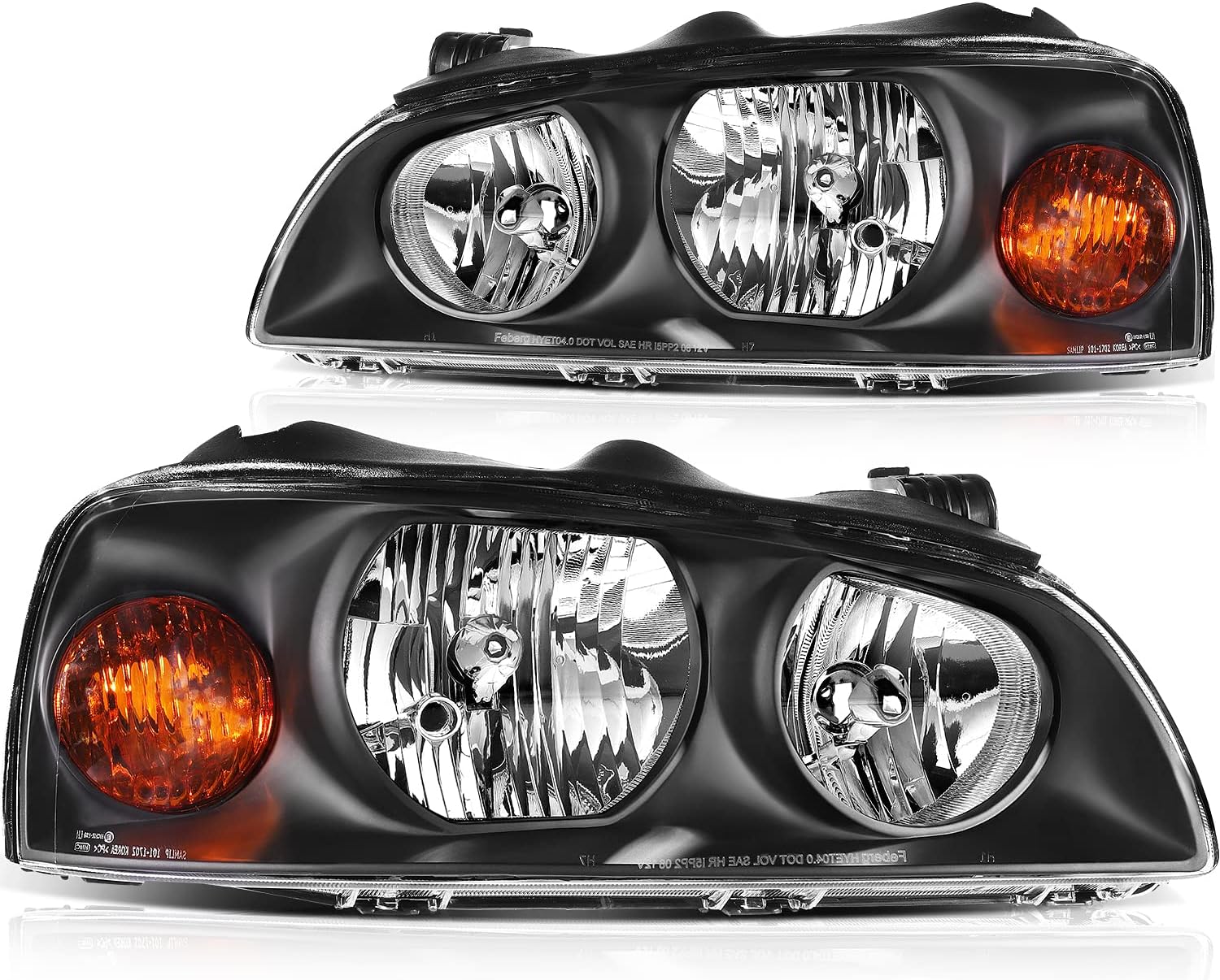 Amazon.com: ECCPP Headlight Assembly Pair For Hyundai For Sonata 2015 ...