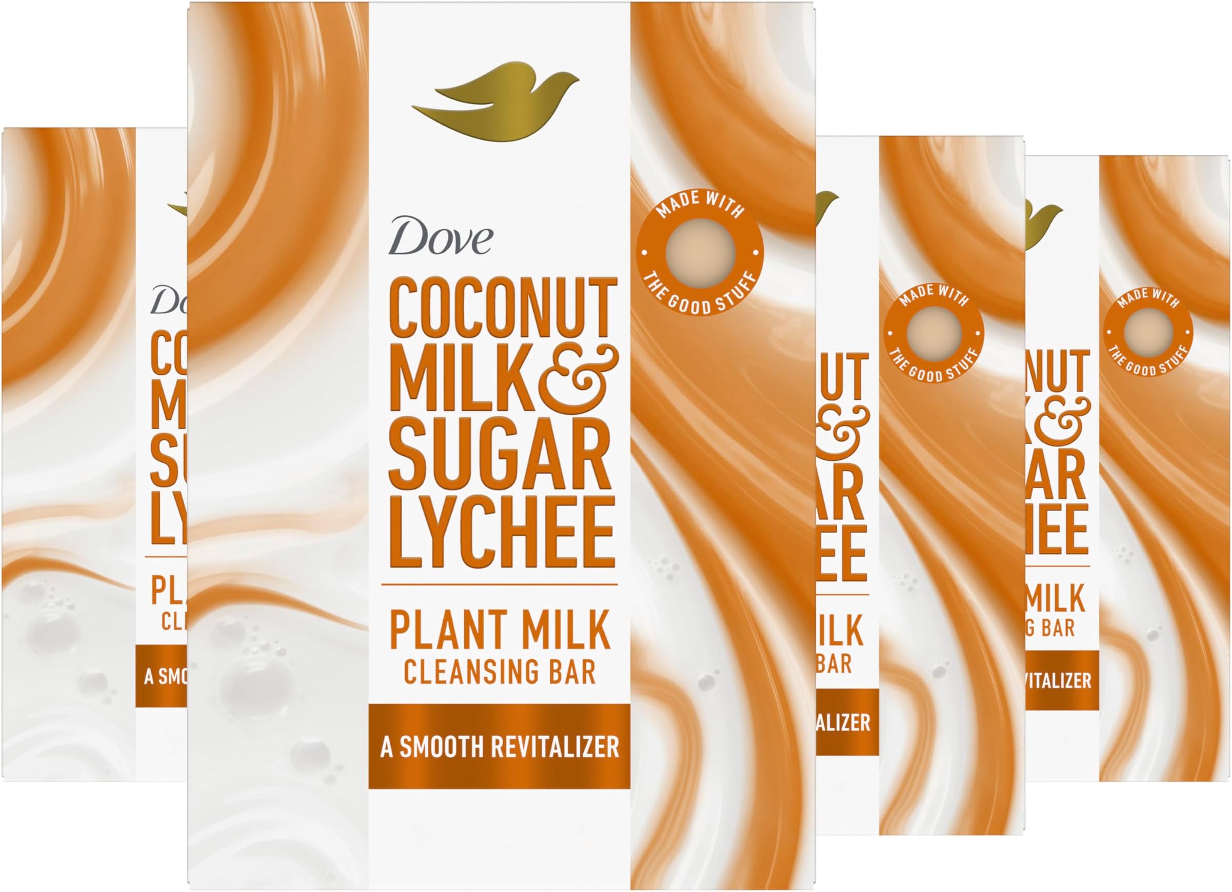 Amazon.com : Dove Plant Milk Cleansing Bar Soap Coconut Milk & Sugar ...