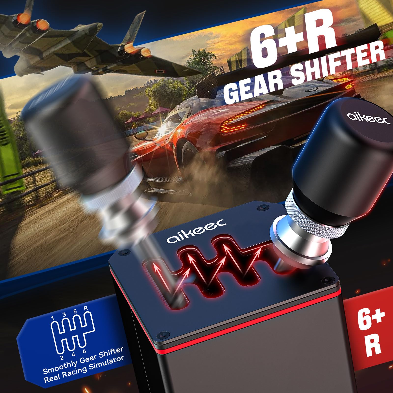 Snapklik.com : Aikeec USB Truck Simulator Shifter For Logitech G29 G27 ...