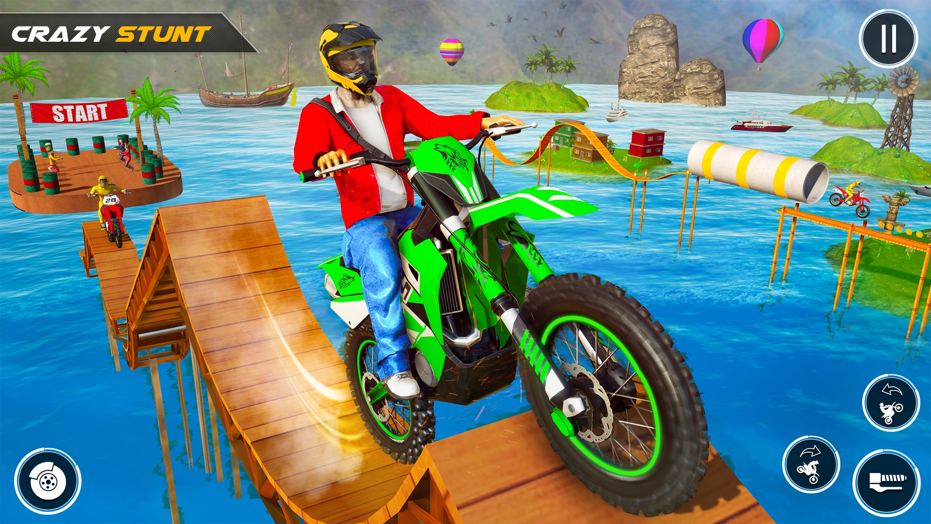 Real Bike Stunt Racing Games - Impossible Mega Ramp Bike Stunt Games ...