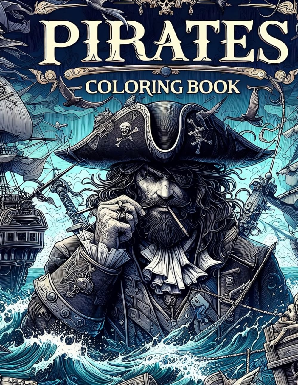 Amazon.com: Pirates Coloring Book: A Treasure Trove of Pirate-Themed ...
