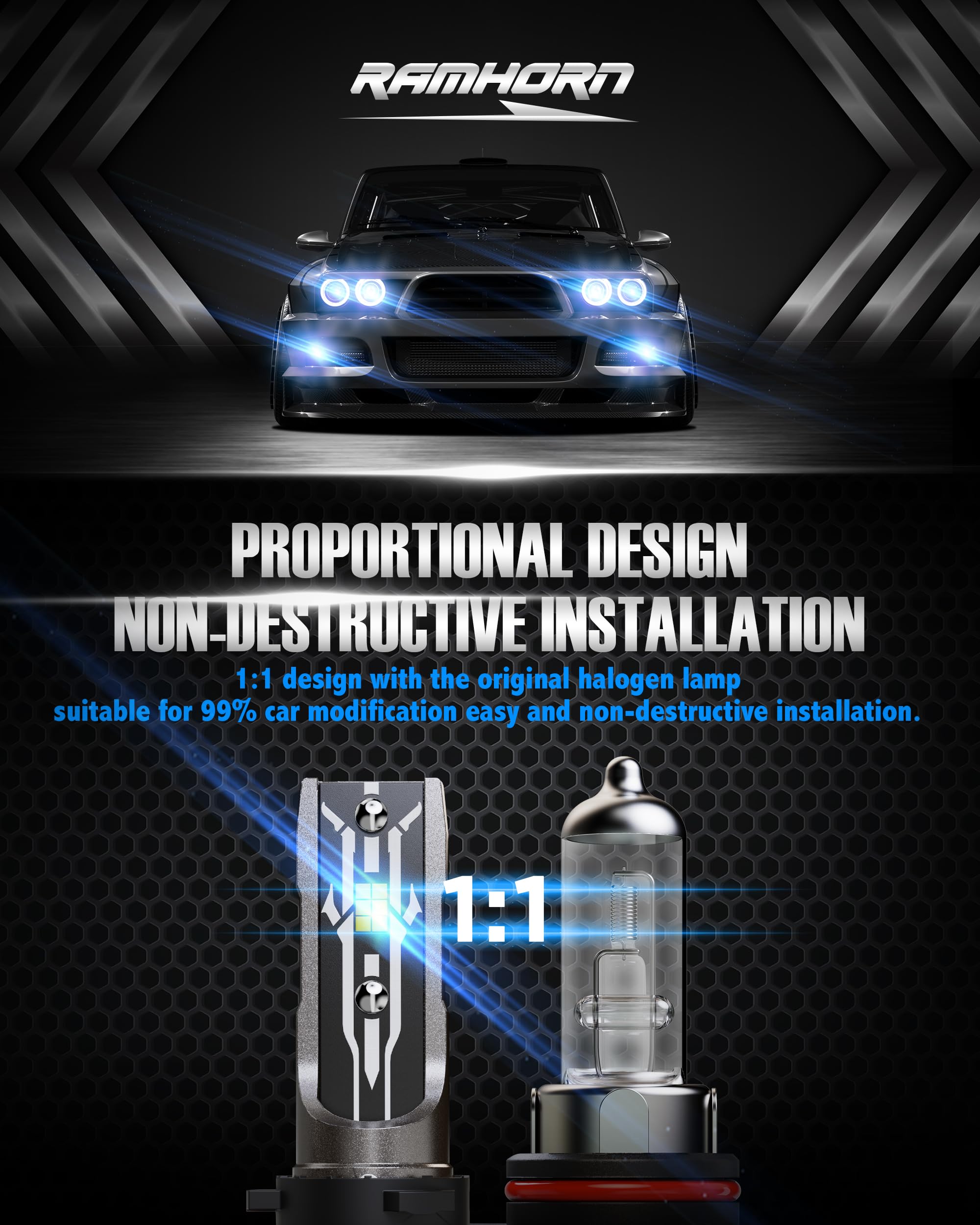 Snapklik.com : H11 LED Fog Light Bulbs, H8 H9 Light Bulbs 12000 LM ...