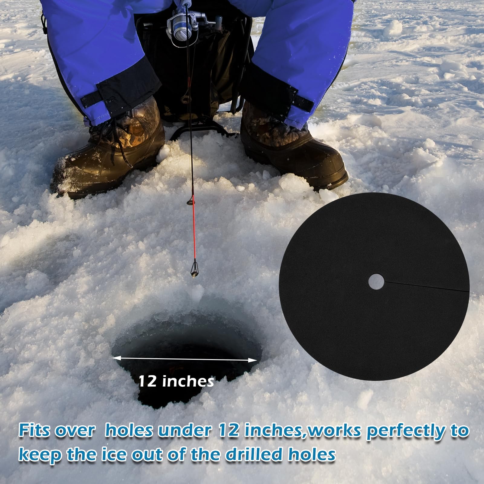 Ice Fishing Hole Inserts ICE FISHING TIP UP HOLE COVERS Sporting